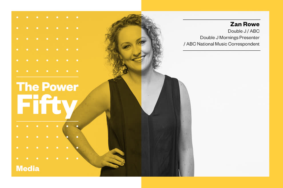 The Power 50: Zan Rowe | theMusic.com.au | Australian music news, gig ...